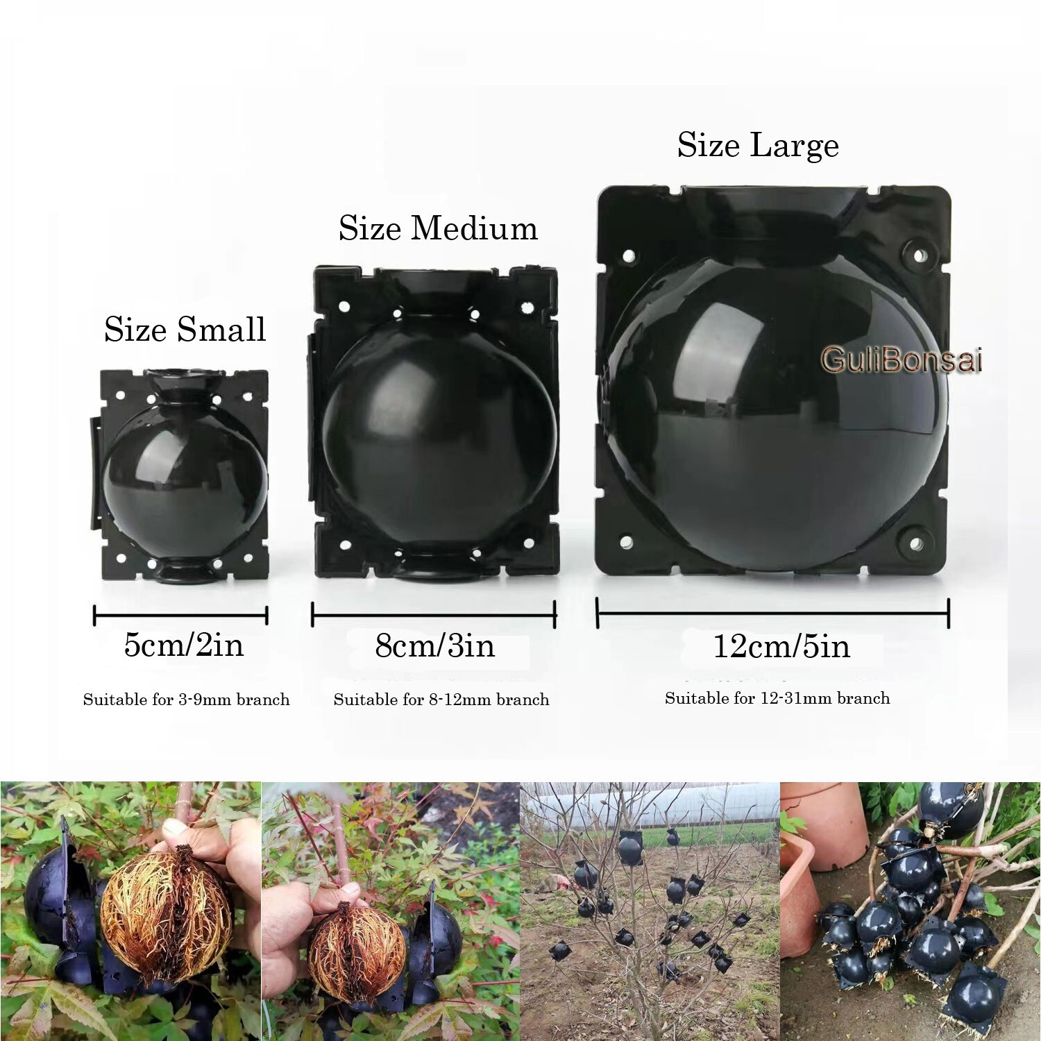 Reusable Air Layering Pods Bonsai Plant Root Growing Box Tree ...