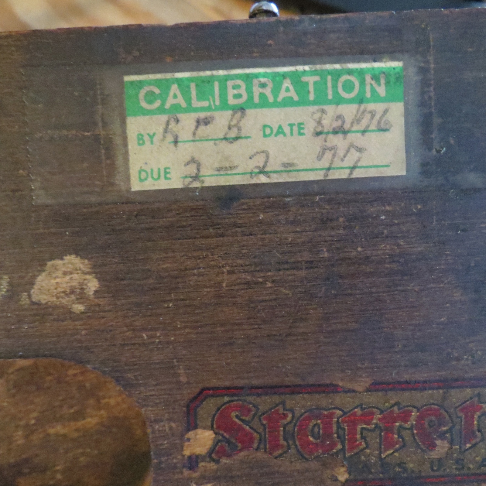 Vintage Starrett Athol Mass. USA measuring/Calibration tool? in box ...