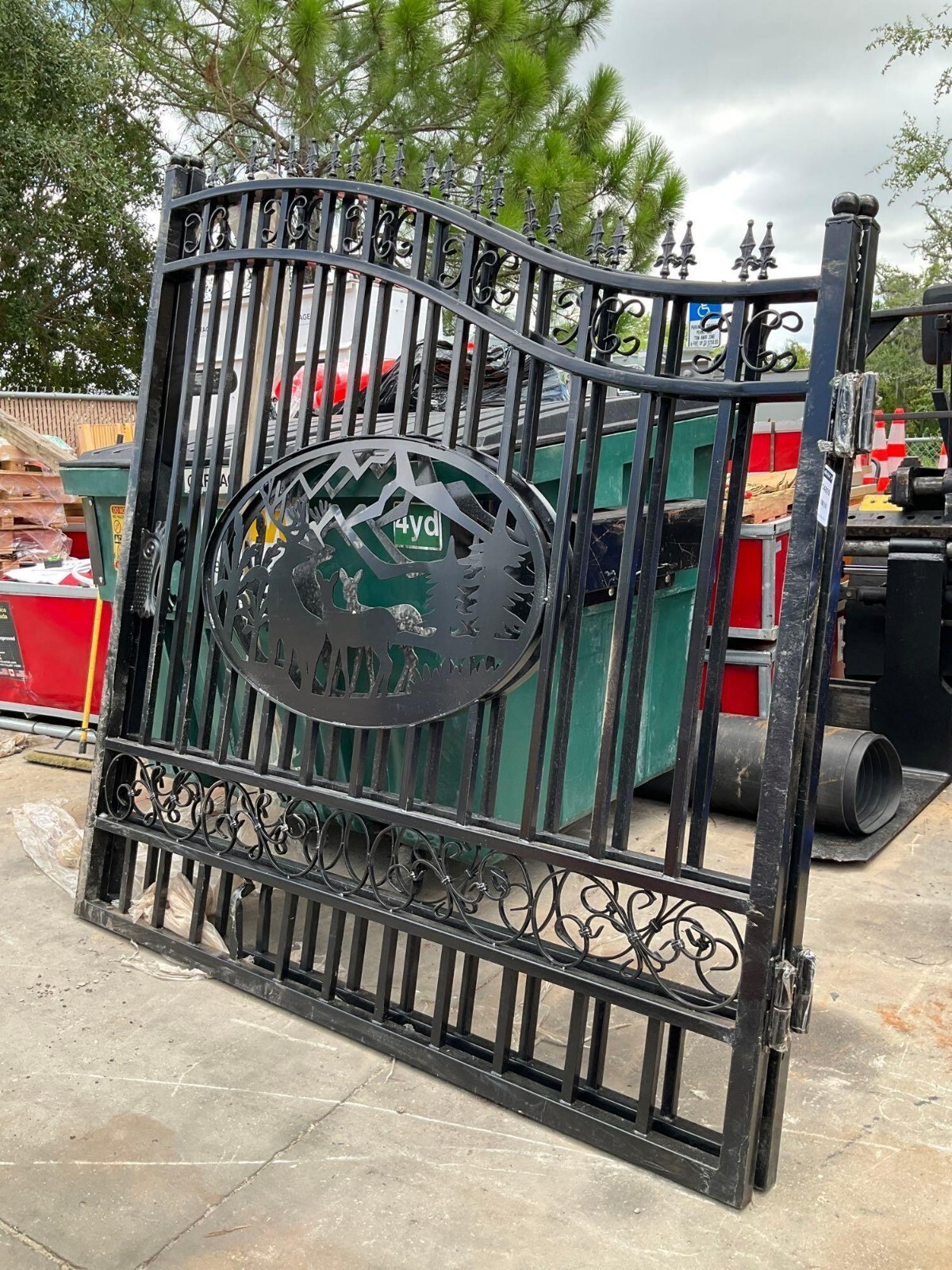 UNUSED GREAT BEAR 14FT BI PARTING WROUGHT IRON GATES | eBay
