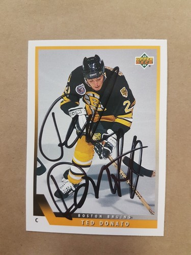 Ted Donato Boston Upper Deck Autograph Card Signed Hockey 143 193 | eBay