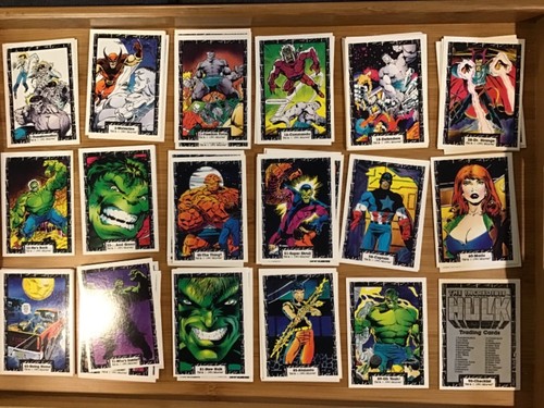 1991 Marvel Comics The Incredible Hulk Trading Cards Complete 1-90 Base ...