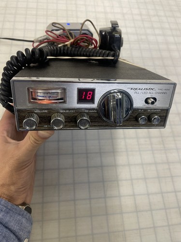 Vintage Realistic TRC-424 Mobile 40-Channel AM CB Radio Trans w/ OEM ...