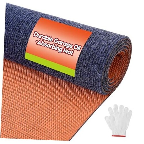 Garage Floor Mat 32"x64" - Absorbent Oil Spill Mat, Non-Slip Washable ...