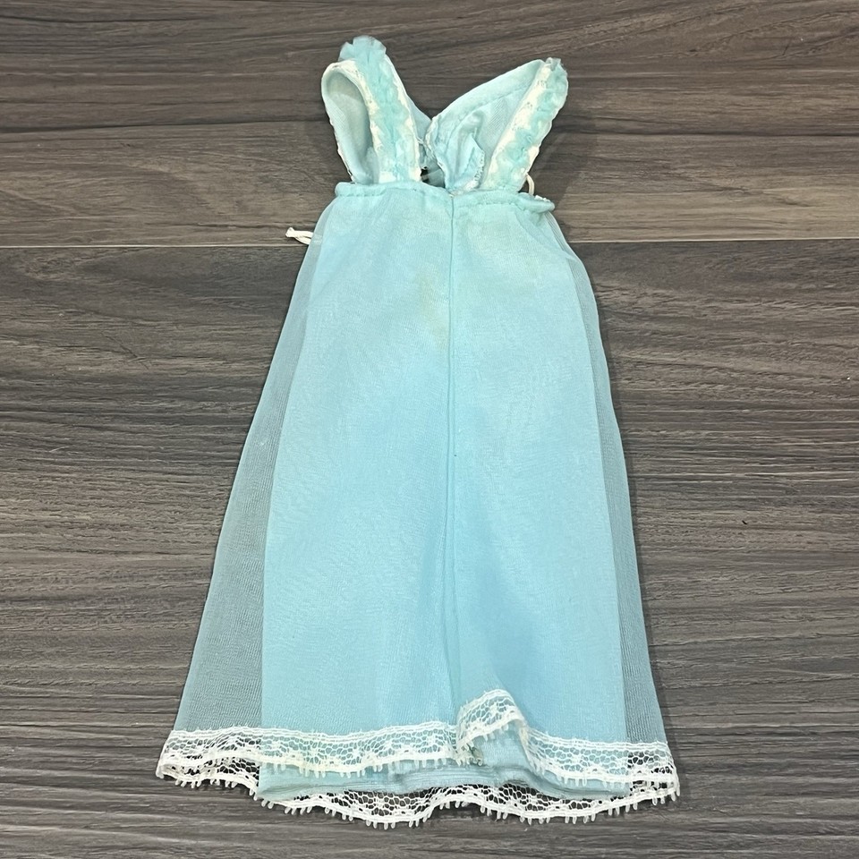Vintage 1977 Barbie Get-Ups 'N Go For At Night Blue Nightgown And Robe ...