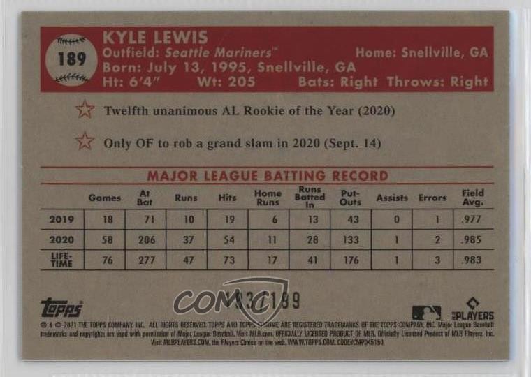 2021 Chrome Platinum Anniversary Blue Mini-Diamond Refractor /199 Kyle ...