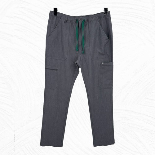 FIGS Cairo Cargo Scrub Pants Men's Large Tall 34X36 Gray Straight Leg ...