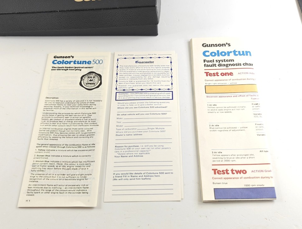 Gunson Colortune 500 14mm Tune Up Kit | eBay UK