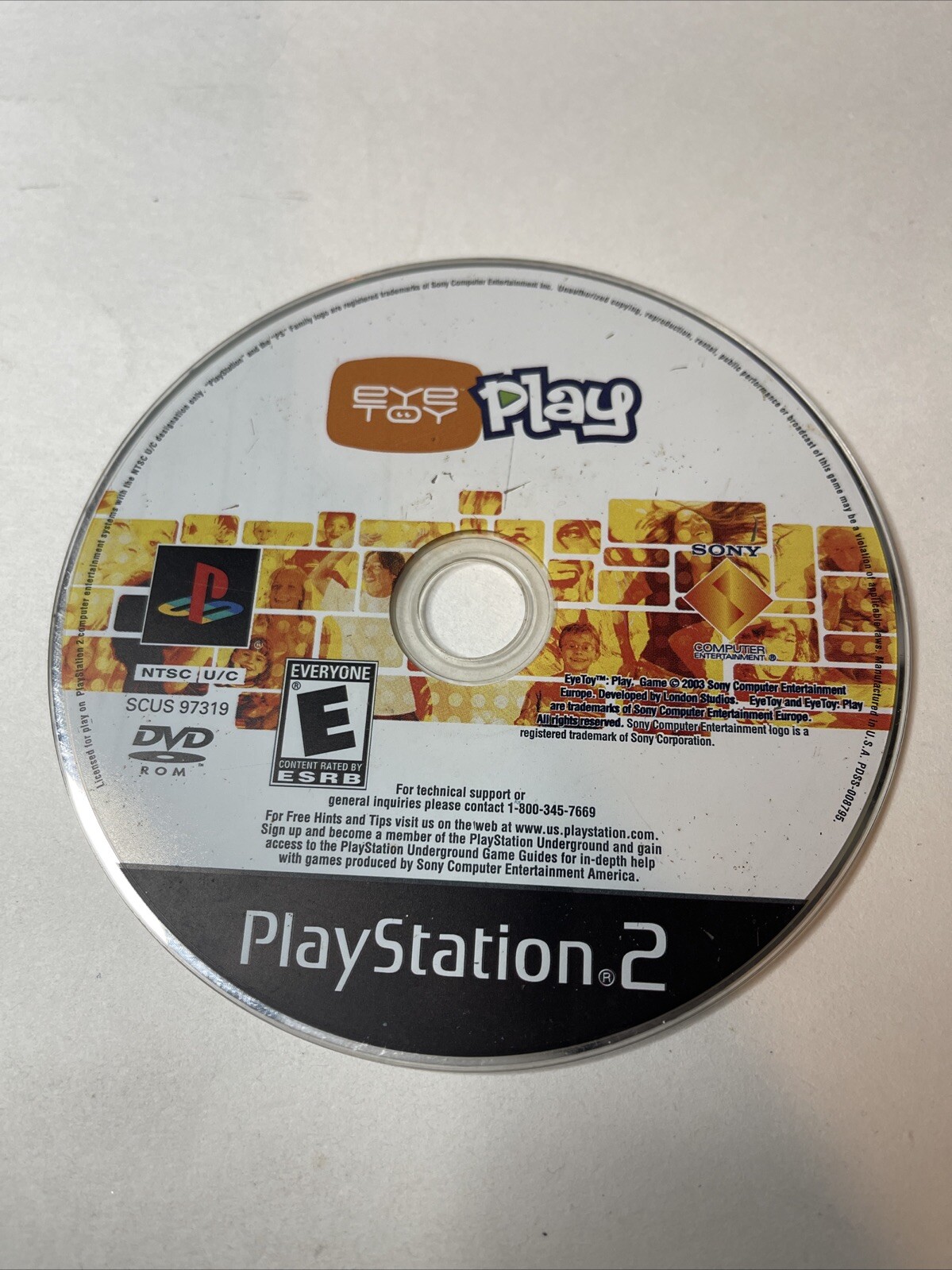 EyeToy: Play (Sony PlayStation 2, 2003) Disc Only TESTED 711719731924| eBay