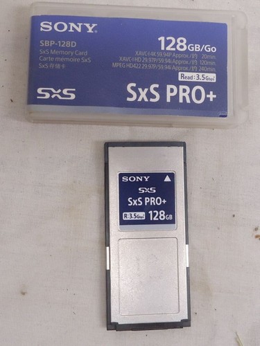 Sony SBP-128D SxS Pro+ D Series 128GB memory card XAVC XDCAM 4K PMW-F55 ...