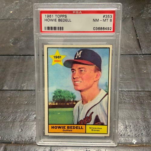 1961 Topps Howie Bedell #353 *Braves* RC PSA 8 NM-MT | eBay