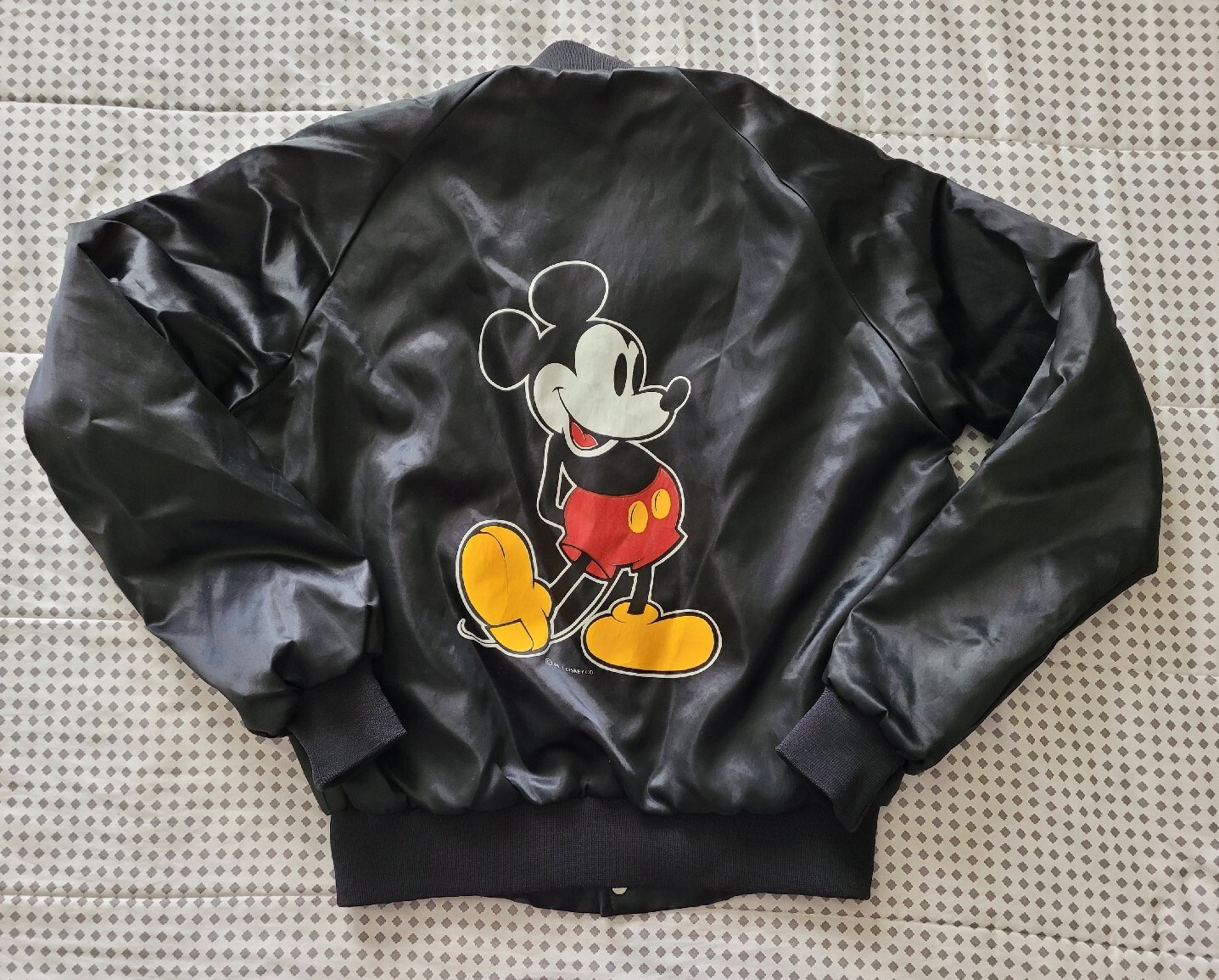 Vintage Mickey Mouse Bomber Jacket 90s Chalk Line Dis… - Gem
