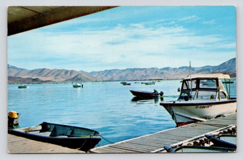 View of Boat Dock at Lake Isabella California c1960 Vintage Unposted ...