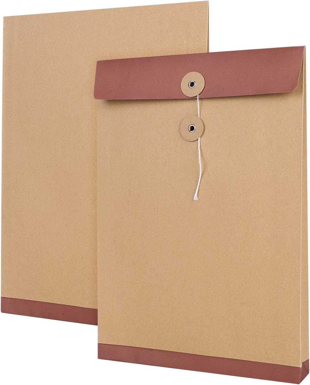 10Pcs A4 Envelope File Folders Kraft Paper Document Folders Wallets ...
