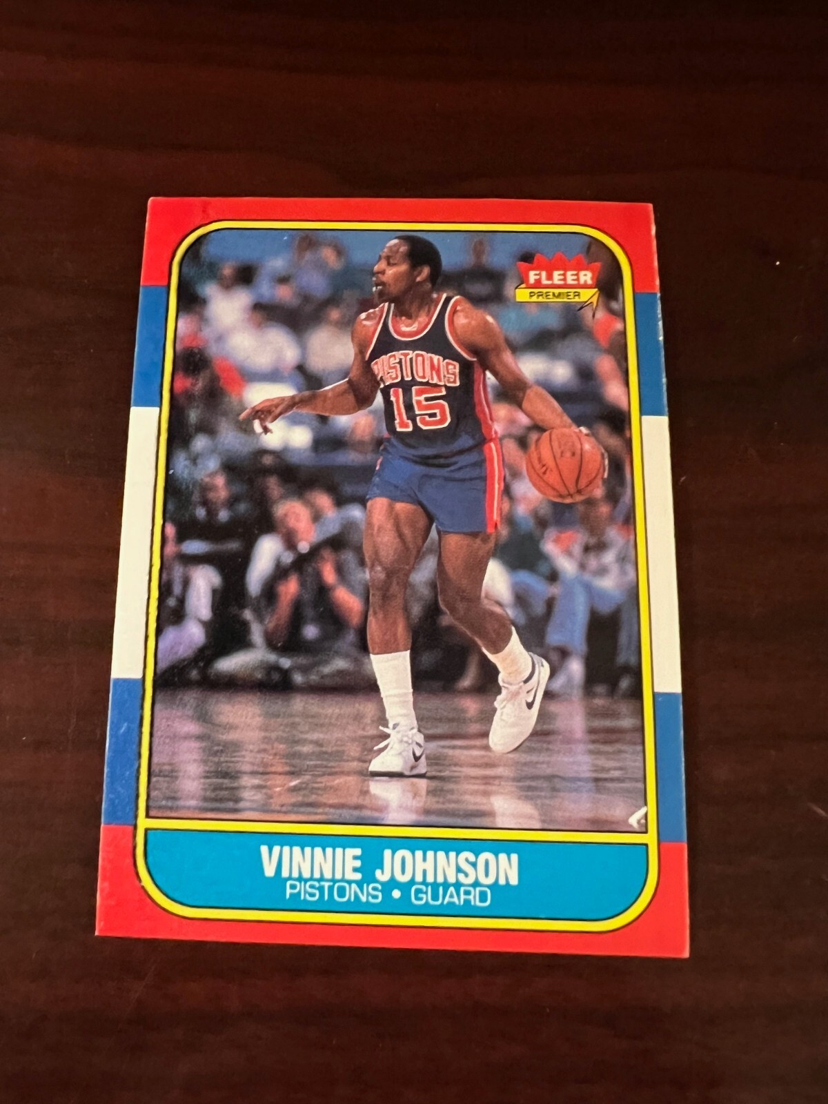 1986-87 Fleer - #56 Vinnie Johnson - Detroit Pistons - MINT - PACK ...