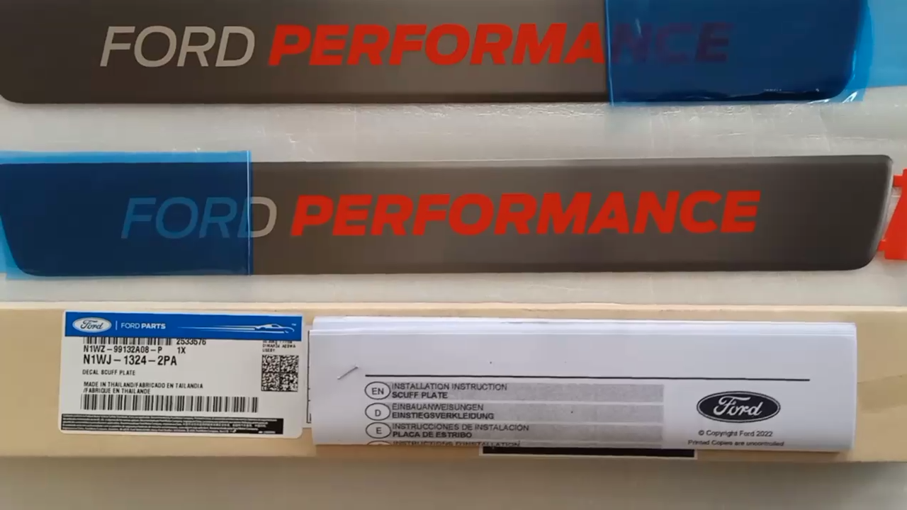 Ford Ranger RAPTOR Next Gen "FORD PERFORMANCE" Genuine Scuff Plates 4 ...