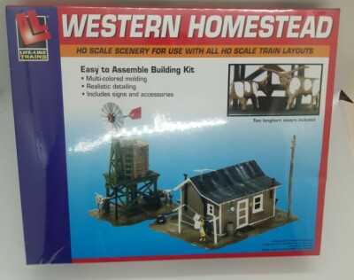 Life-Like Trains HO Scale Building Kits Western Homestead New In Sealed ...