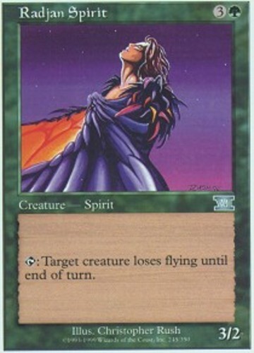Moderate Play, English MTG Regular Radjan Spirit Classic Sixth Edition ...