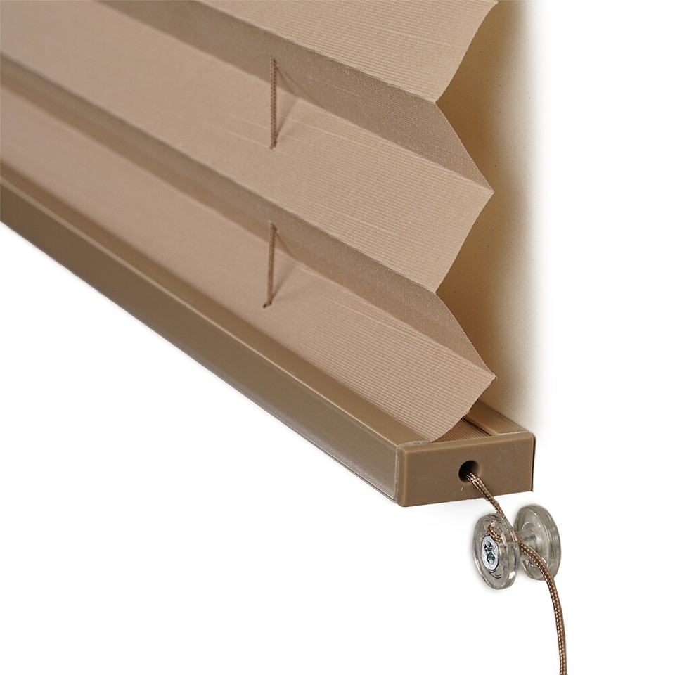 Camper Comfort Cappuccino RV Pleated Shade | Camper Blinds | RV Privacy ...