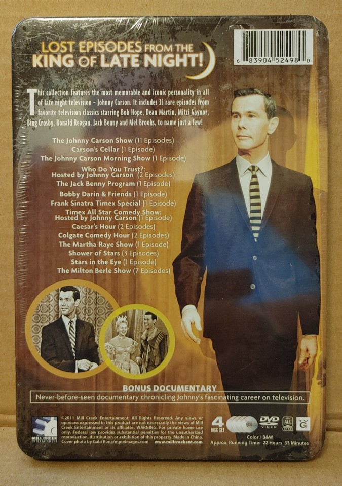 Johnny Carson: Late Night Legend (DVD, 2011, 4-Disc Set) 683904524980| eBay