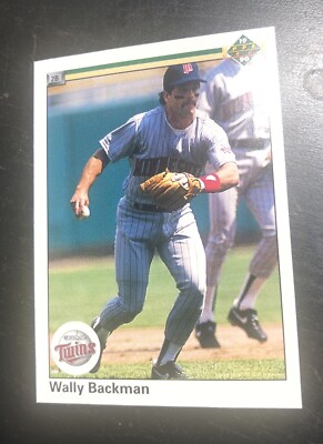 1990 Upper Deck Minnesota Twins Baseball Card #158 Wally Backman | eBay