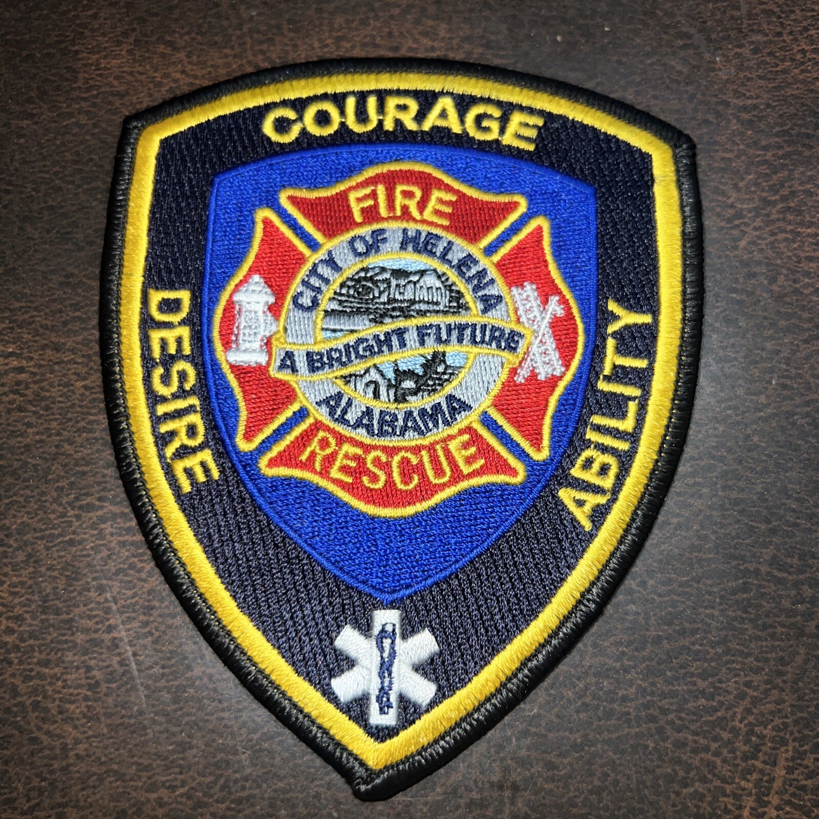 Vintage Obsolete Alabama Fire Department Patch Helena | eBay