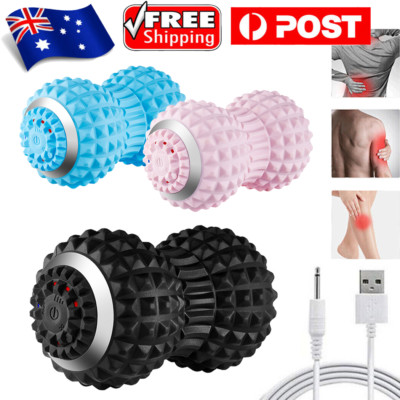 Vibrating Massager Electric Back Foot Massage Ball Roller Muscle Pain ...