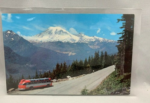Tour Bus Road BACKBONE RIDGE Mt. Rainier National Park WASHINGTON ...