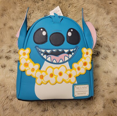 Disney Hawaii Aulani Exclusive Loungefly Stitch Lei Mini Backpack (NWT ...