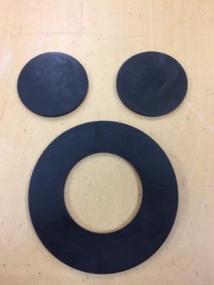 FIRE HYDRANT NOZZLE CAP GASKETS, One 4-1/2" Pumper/Steamer, & Two 2-1/2 ...