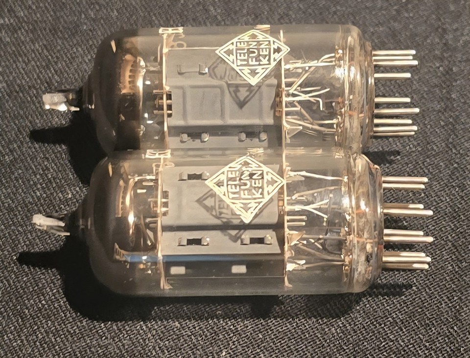 TELEFUNKEN 12AX7 ECC83 TUBE DIAMOND STAMPED WESTERN GERMANY PERFECT ...
