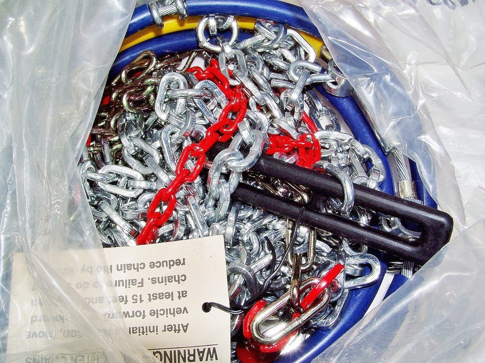 ALPINE SPORT TIRE CHAINS 2318 Snow Traction Device for 15 16 17 18 19 ...