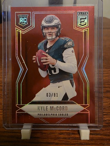 2025 Donruss Elite Kyle McCord Red /81 - Eagles | eBay