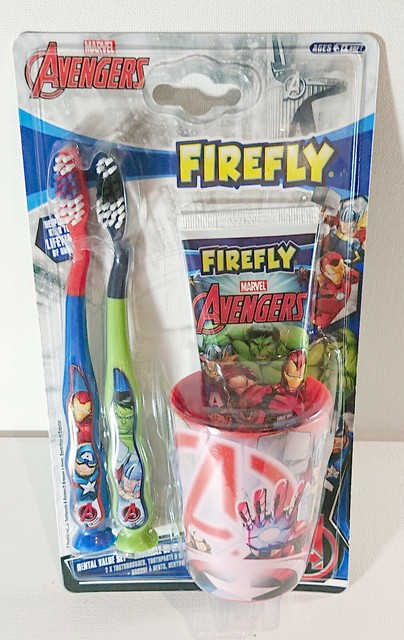 Marvel Avengers Firefly Toothbrush Toothpaste and Cup for sale online ...