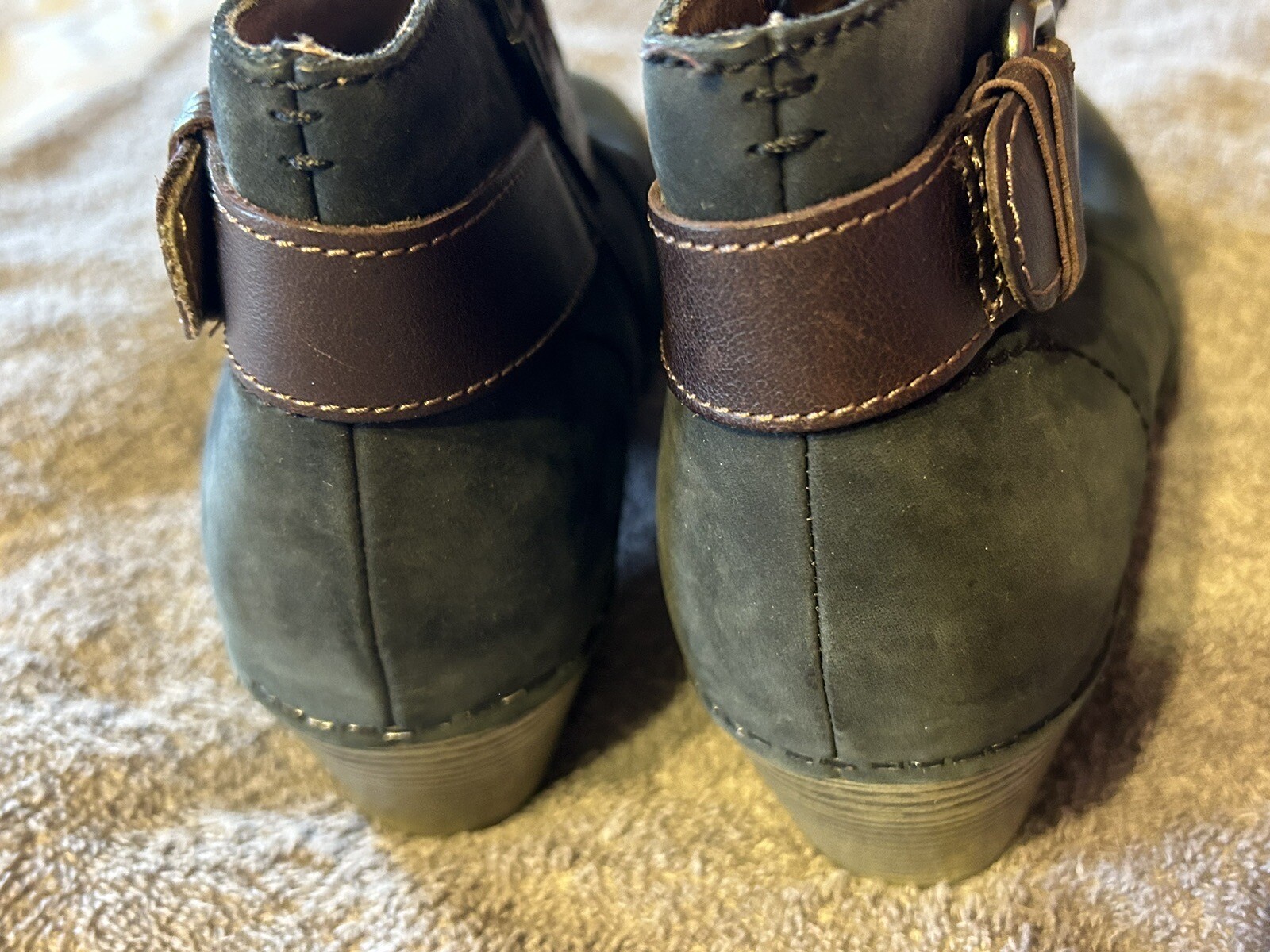 Dansko Boots Womens Tivoli Michelle Ankle Braided Black Nubuck 6.5/ 7 ...