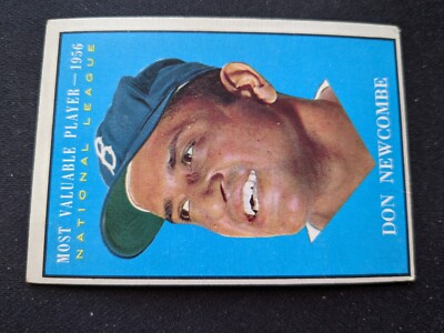 1961 Topps Baseball Card # 483 Don Newcombe (MVP) - Brooklyn Dodgers ...