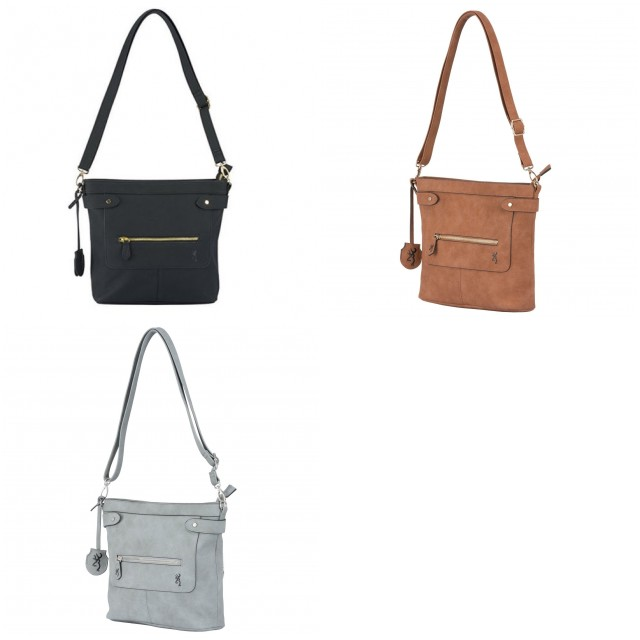 Browning Concealed Carry Purse, CCW Gun Handbag Distressed Faux Leather ...