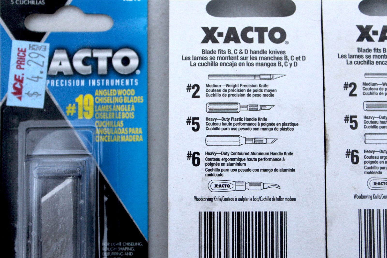 X-ACTO X219 #19 Angled Wood Chiseling Blade 5 Blades for sale online | eBay