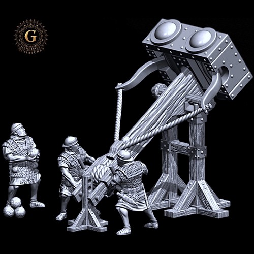 Roman Ballista Artillery and Crew 28mm Saga Carthage Wargames ...