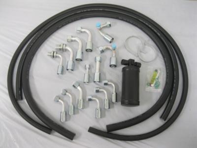 Universal 134a Air Conditioning Hose Kit O-Ring Fittings Drier AC Hoses ...