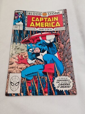 Marvel Comics Vintage Blood Stone Hunt Captain America #358 Dated 1989 ...