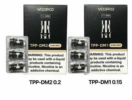 Voopoo TPP DM1/DM2/DM3/DM4 0.2Ω |0.15Ω Replacement Coils Authentic–Pack ...