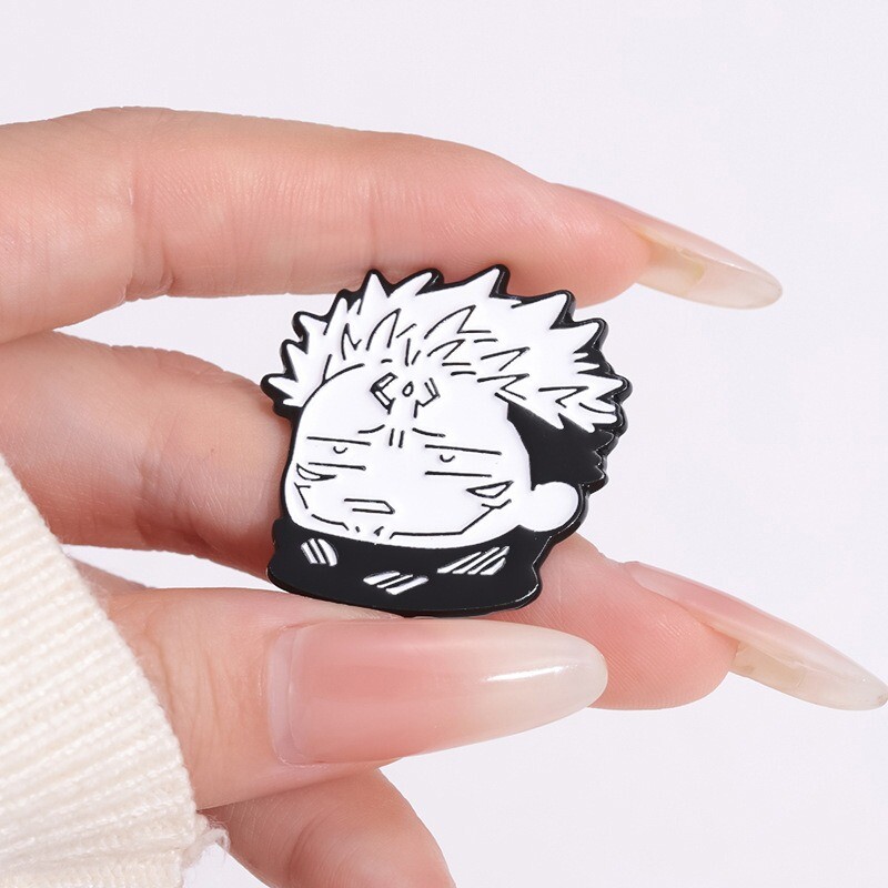 5PCS Gojo Satoru Gojo Enamel Pins Jujutsu Kaisen Pins Fushiguro Megumi ...