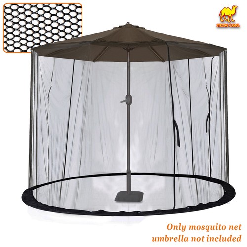 Bug Insect Mosquito Netting for 9/10ft Patio Umbrella Protect w Pegs ...