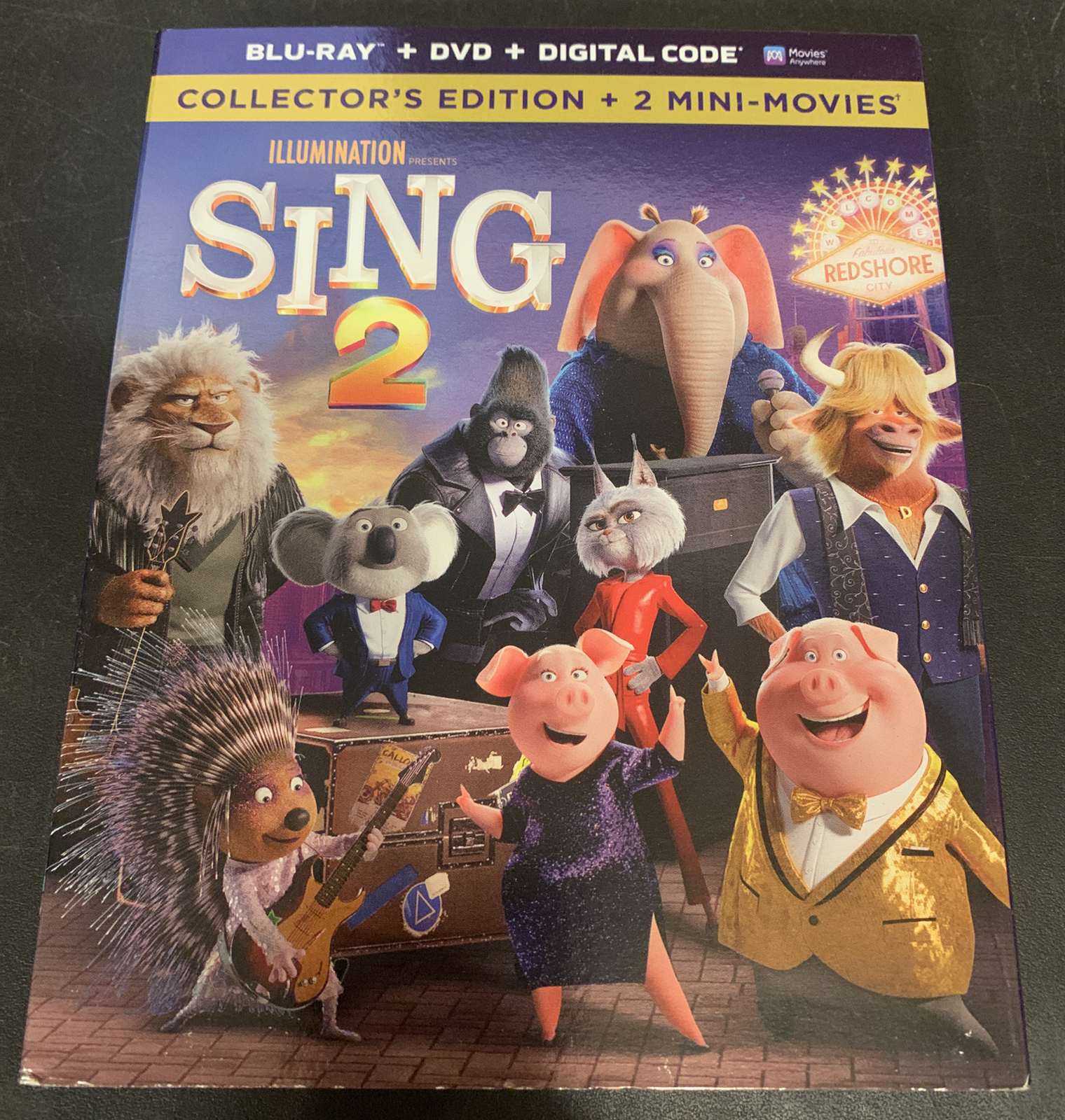 Sing 2 (Blu-Ray + DVD + Digital, 2022) 2-Disc Collector’s Edition with ...