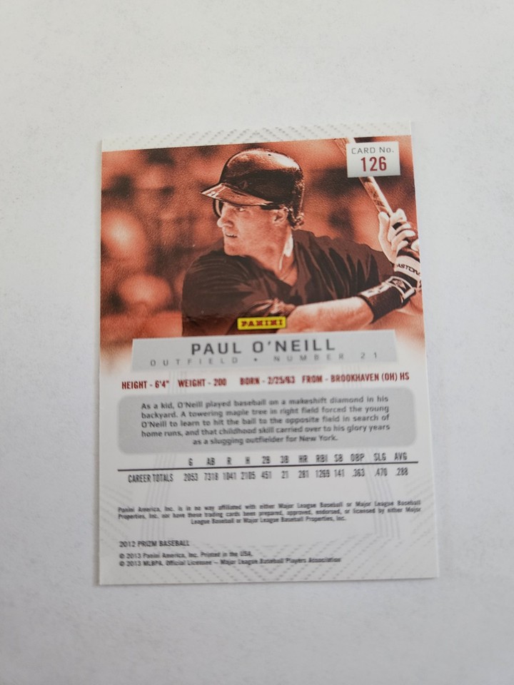2013 Prizm Baseball Card, Paul O Neil 126 | eBay