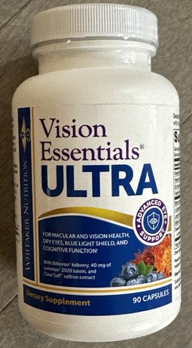 Vision Essentials Ultra by Dr. Whitaker - 90 Caps - Free Ship - Exp. 11 ...