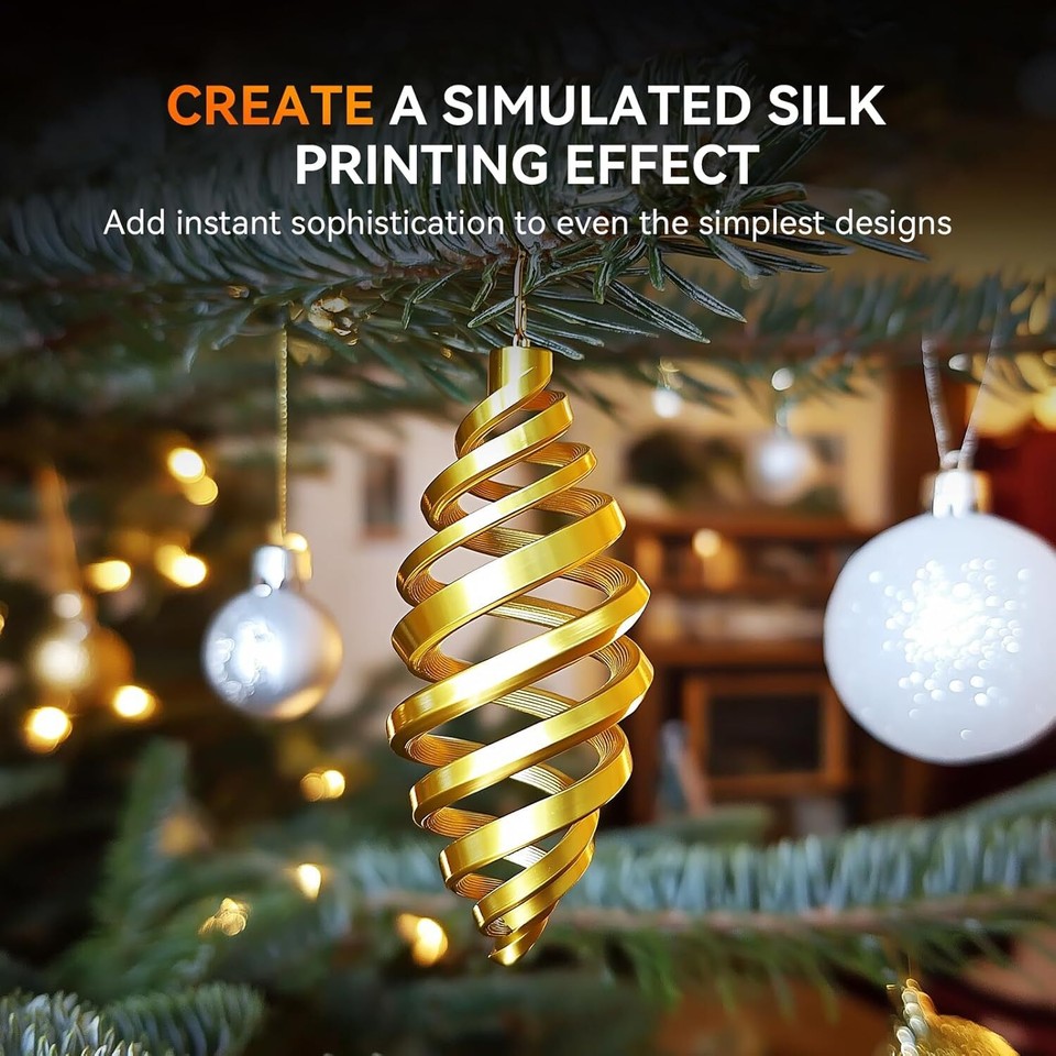 TECBEARS 6KG PLA+ SILK 3D Printer Filament Shiny PLA 3D Printer ...