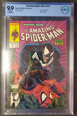 Amazing Spider-Man #316 CBCS 9.9 HIGH GRADE MINT Marvel KEY 1st Venom ...