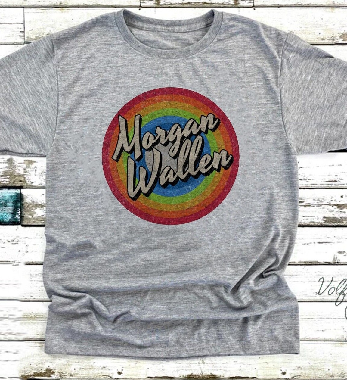Morgan Wallen - MW - Dangerous Tour - Wallen Color Circle Logo - Free ...