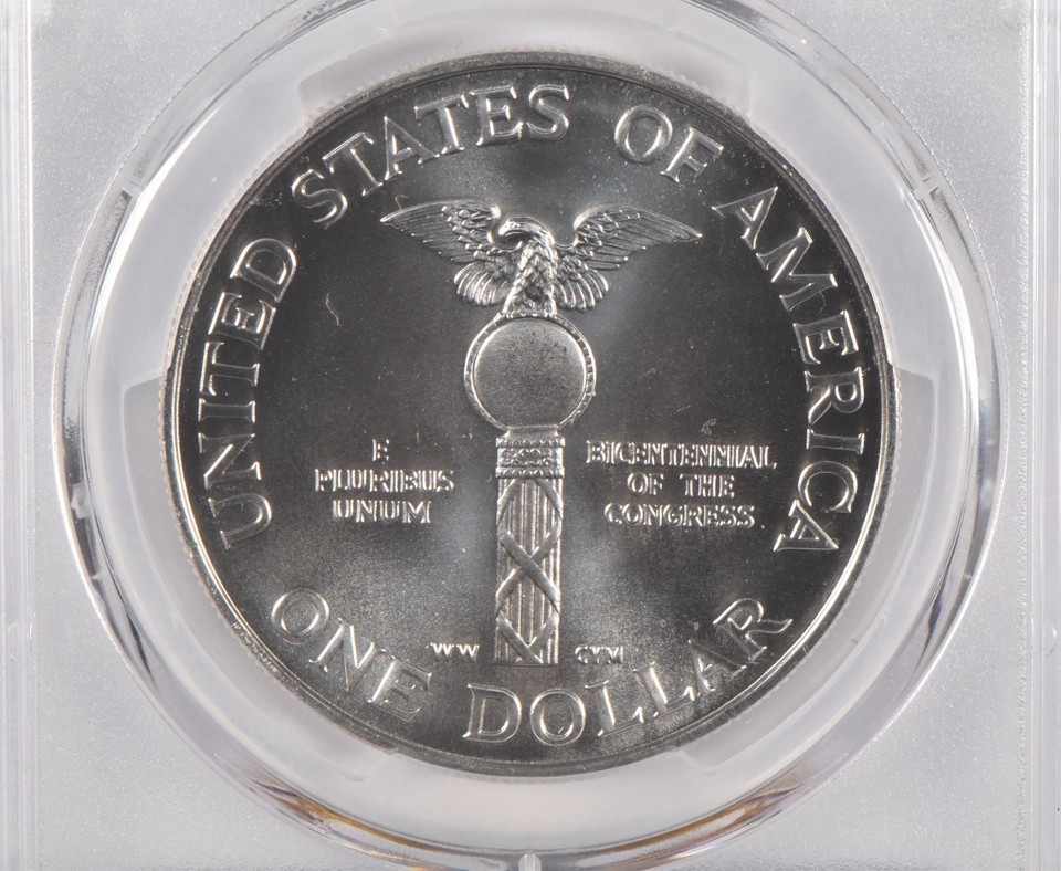 MS70 1989-D Congress Commemorative Silver Dollar PCGS Blue Label | eBay